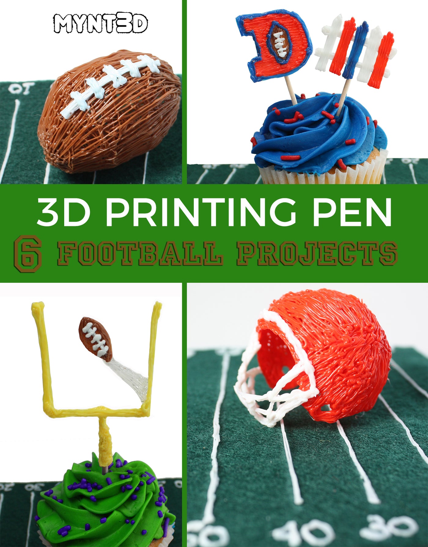 6 Football Themed 3D Pen Projects - MYNT3D
