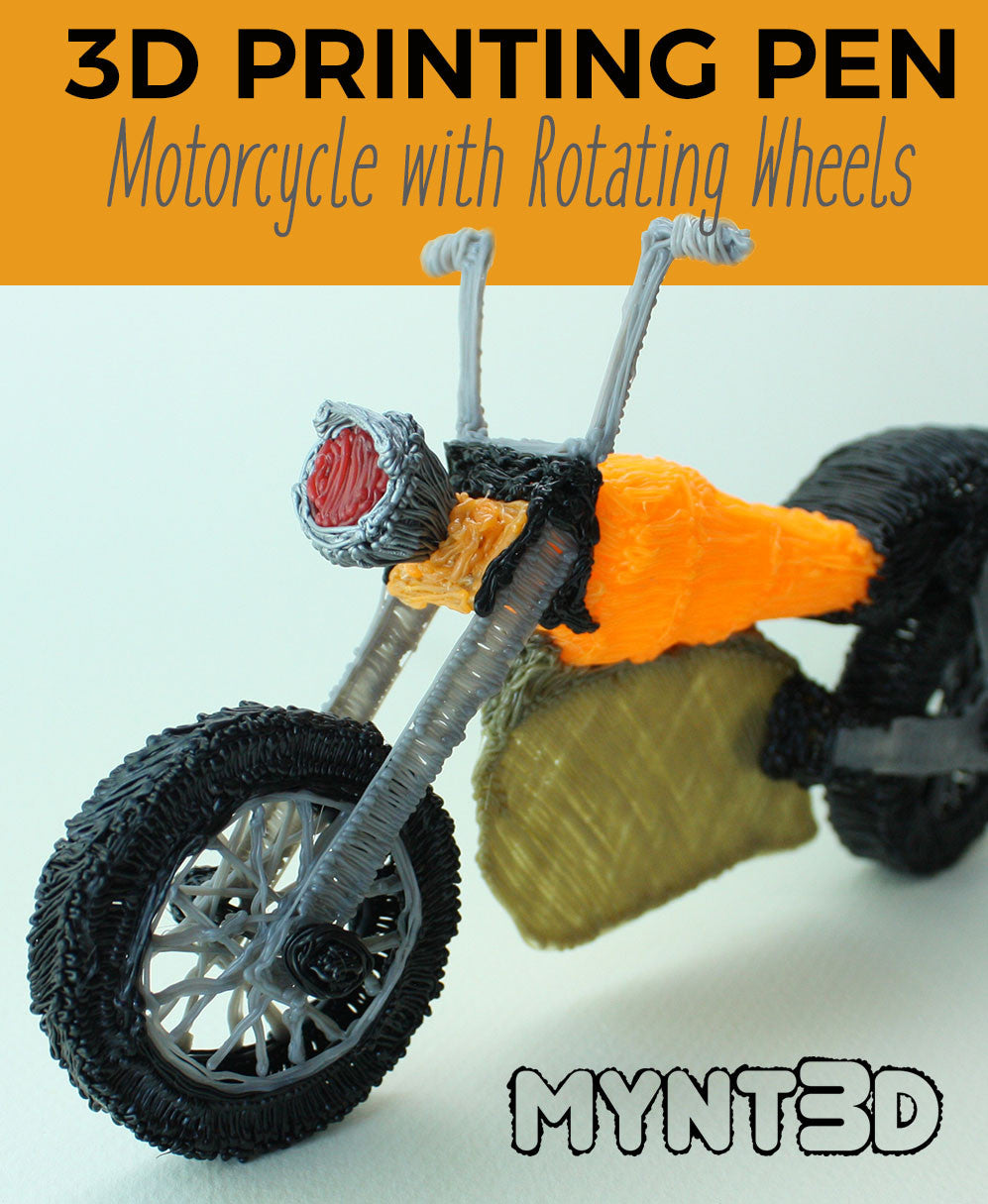 How to Make a Motorcycle with a 3D Printing Pen - MYNT3D