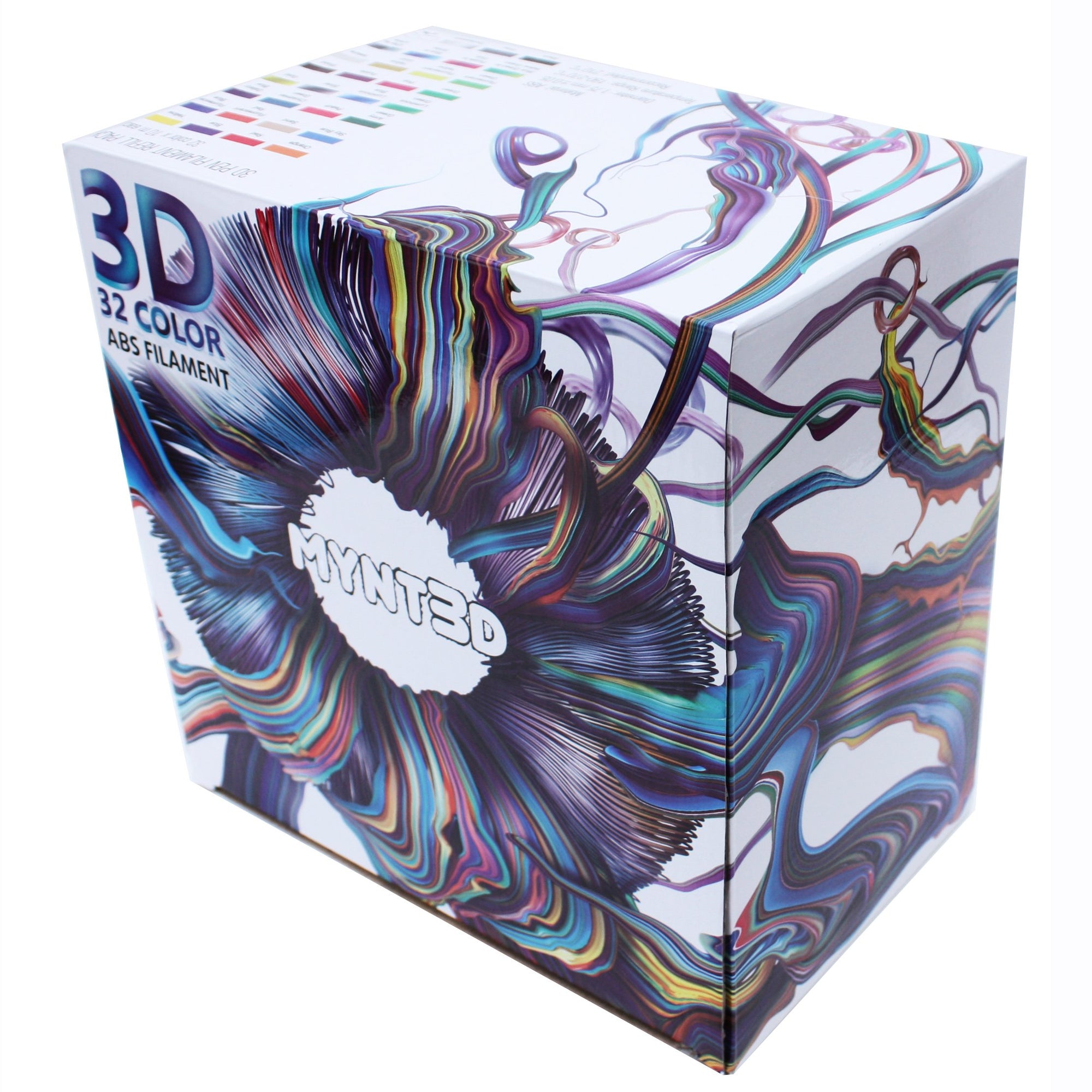 ABS Filament Refill 32 Pack (32 colors, 10m each) - MYNT3D